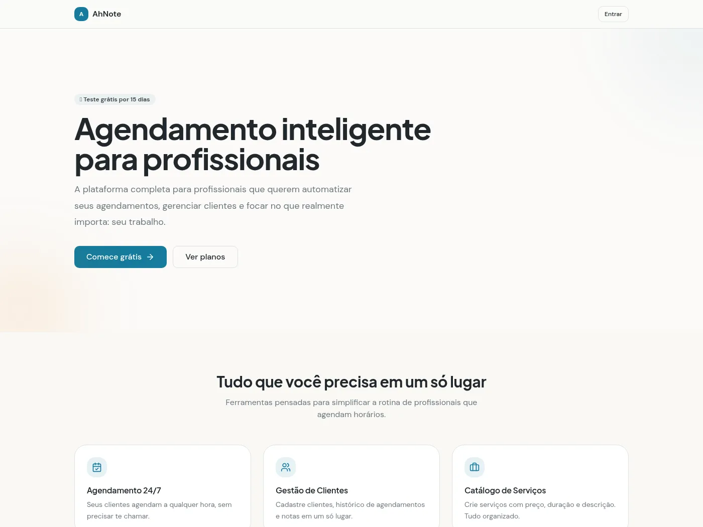 AhNote Scheduling Platform