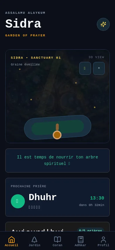 SpiritTree Salat Tracker