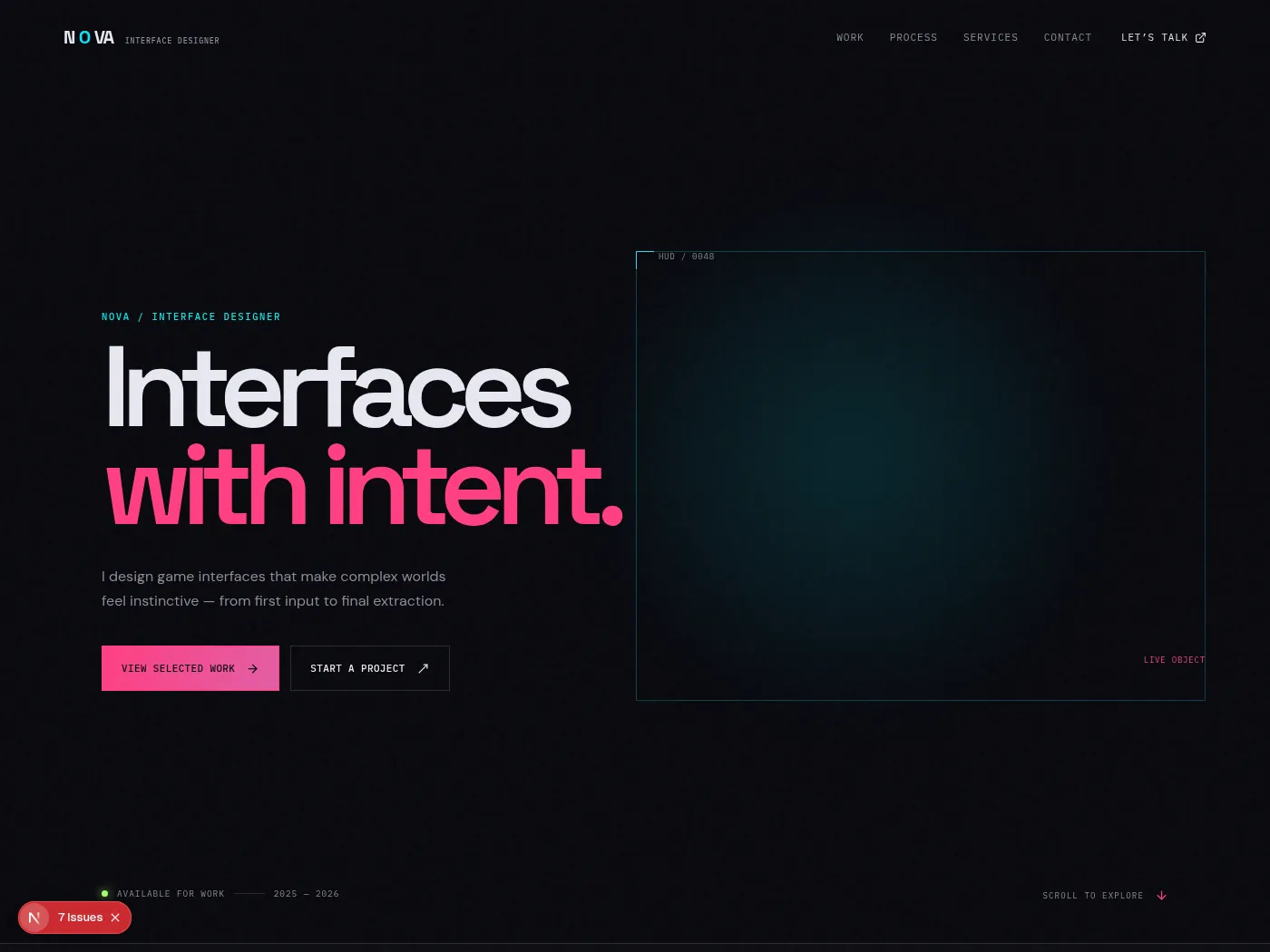 NOVA 3D Designer Portfolio