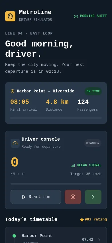 Metro Driver Simulator