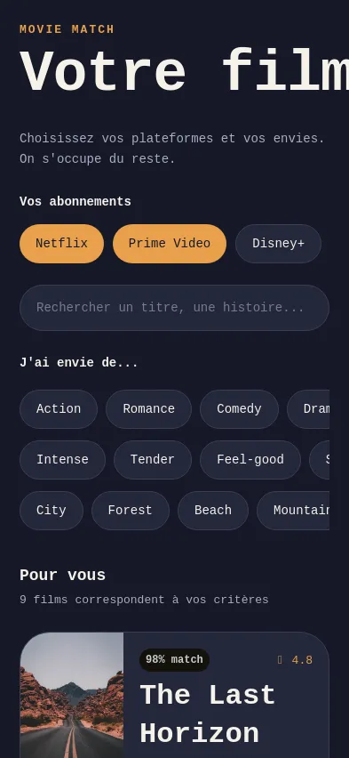 Movie Match Maker