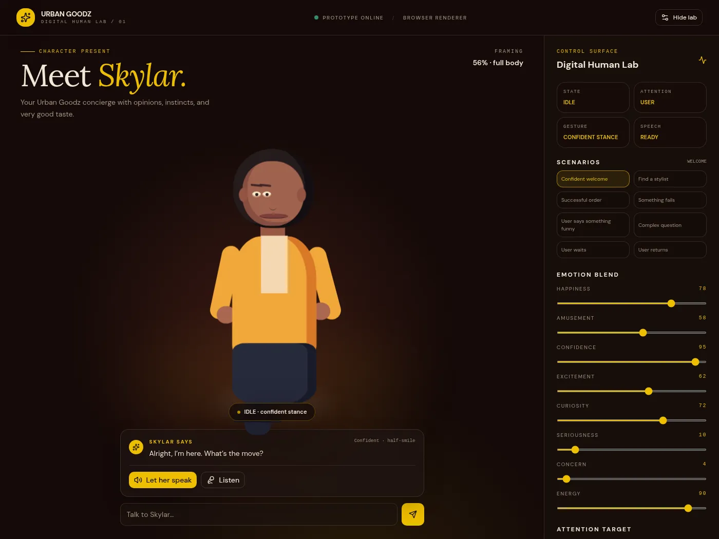 Skylar Digital Human Lab