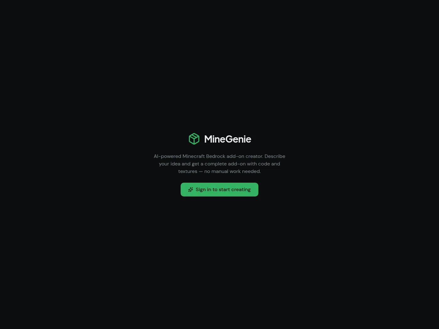 MineGenie Add-on Creator