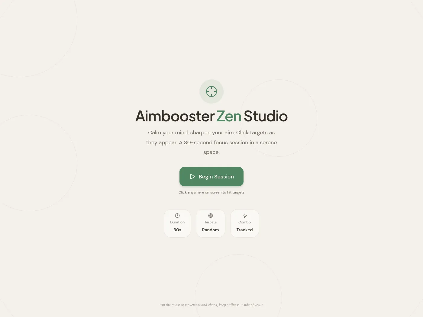 Aimbooster Zen Studio