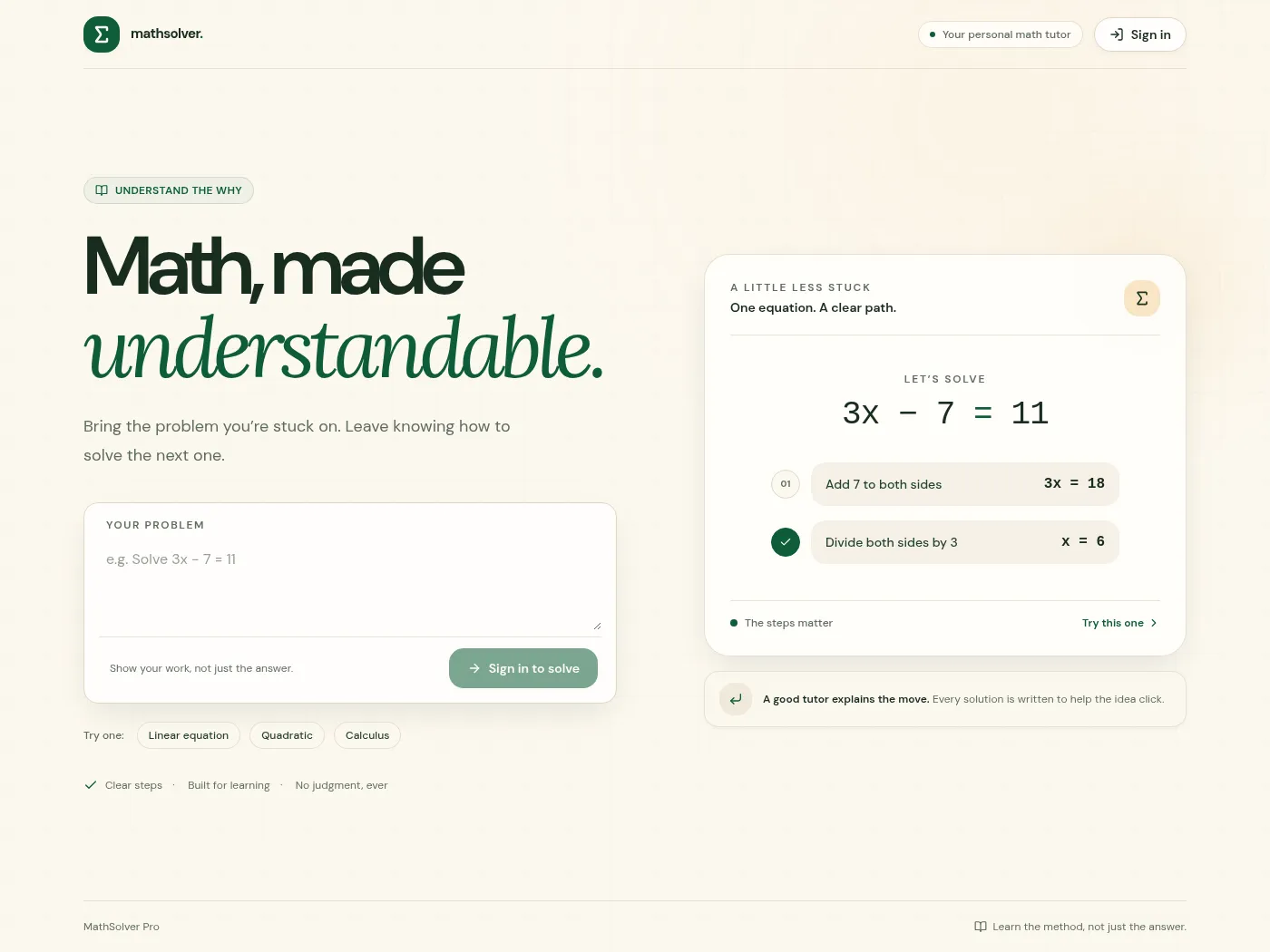 MathSolver Pro