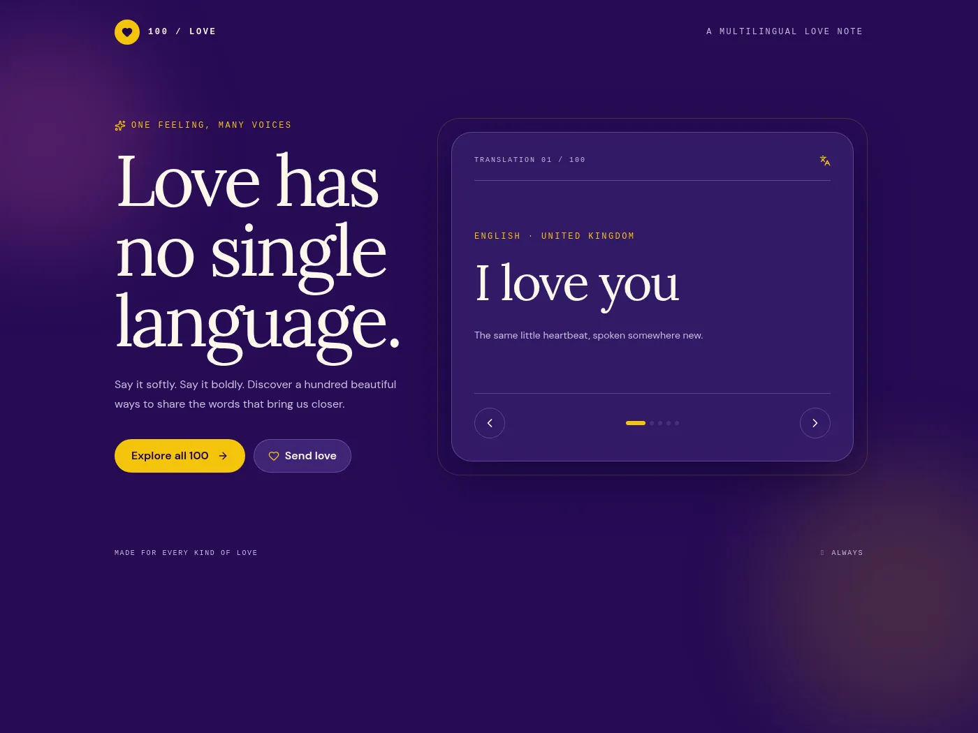 100 Ways to Say I Love You