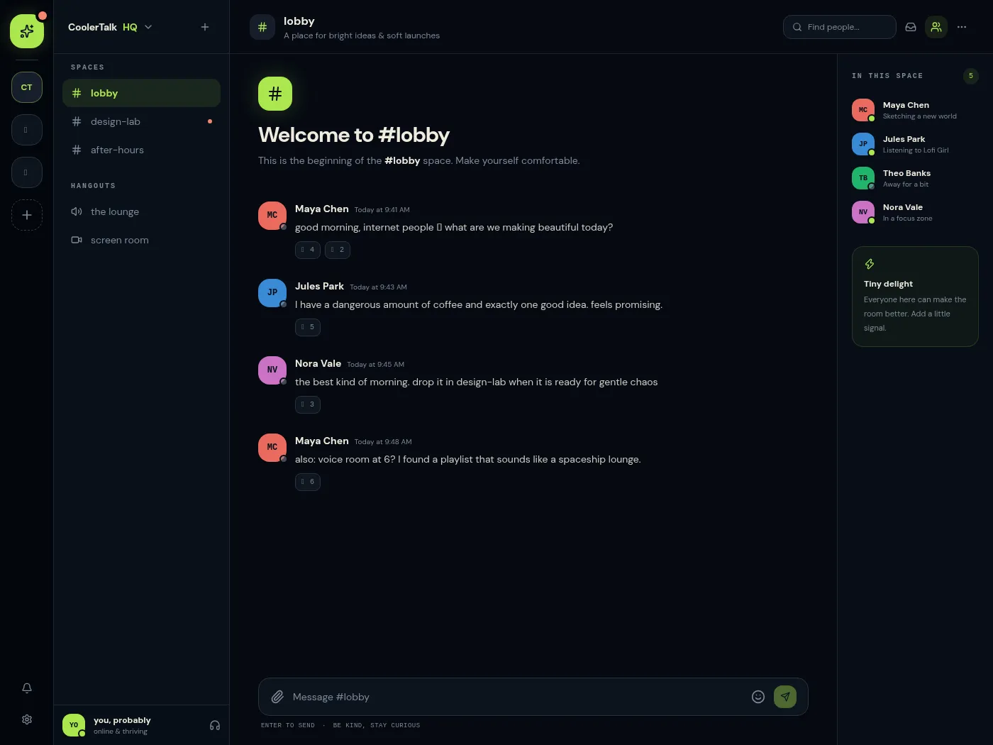CoolerTalk Messenger