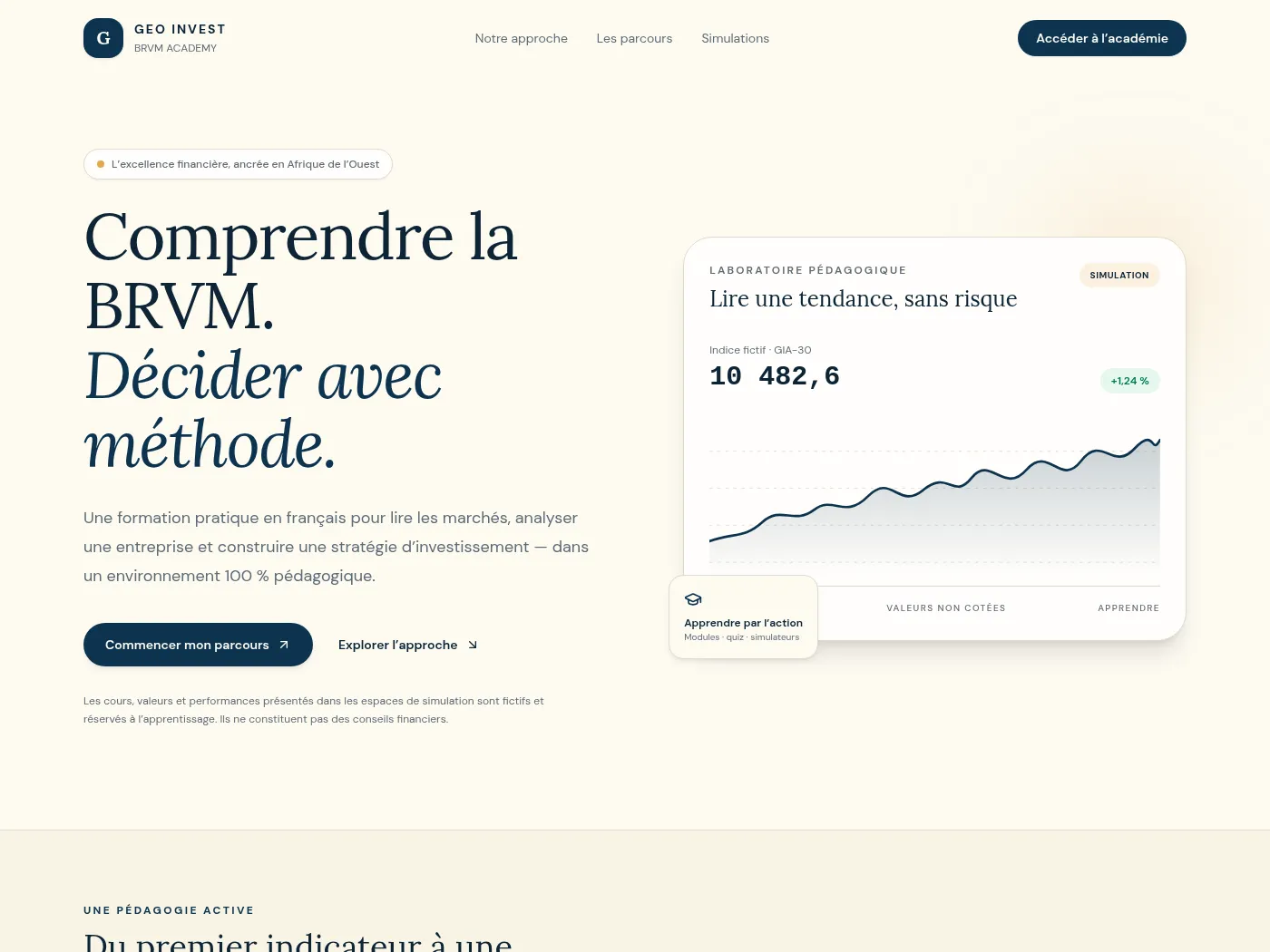 GEO Invest BRVM Academy
