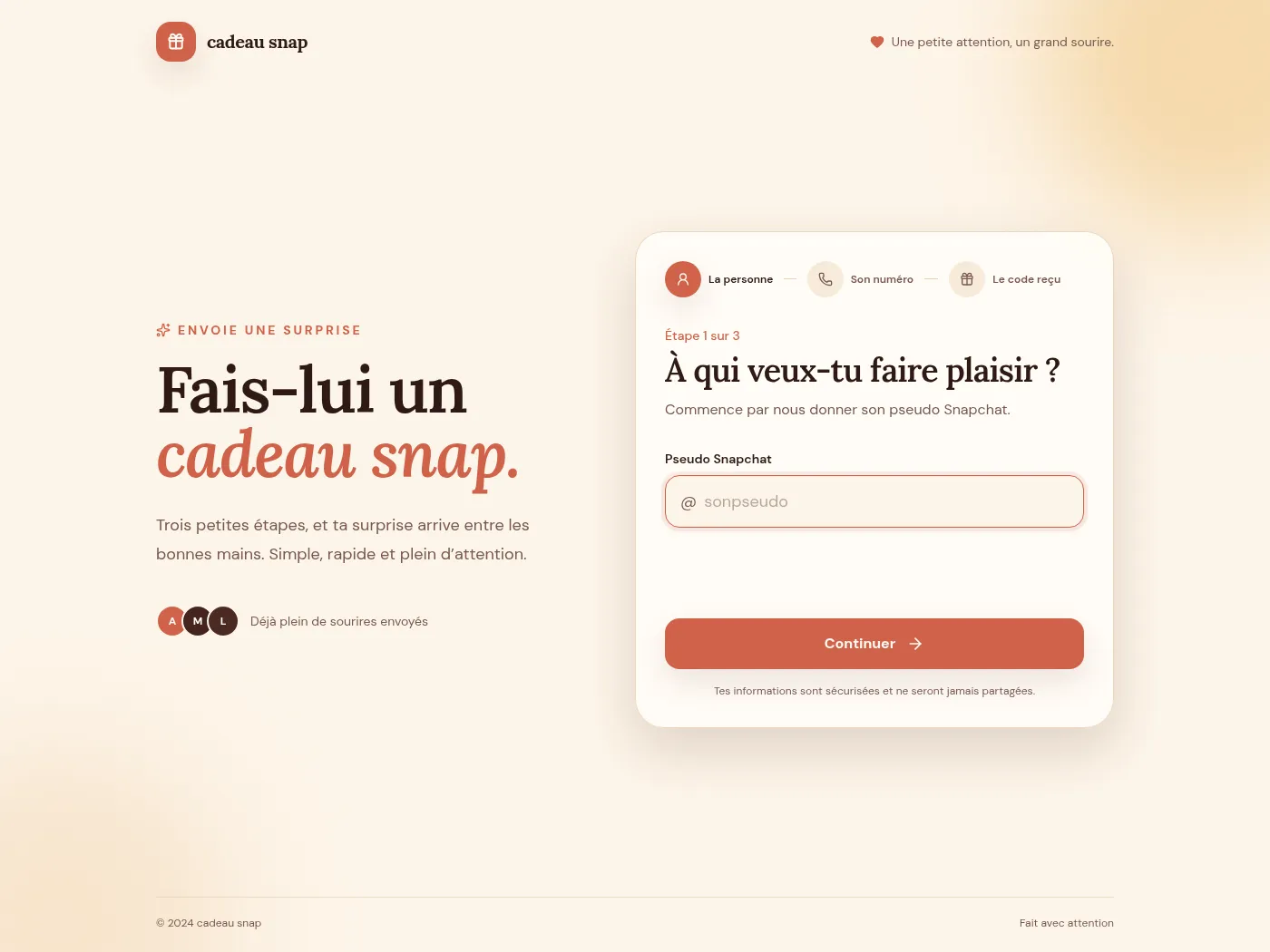 Snap Gift Site