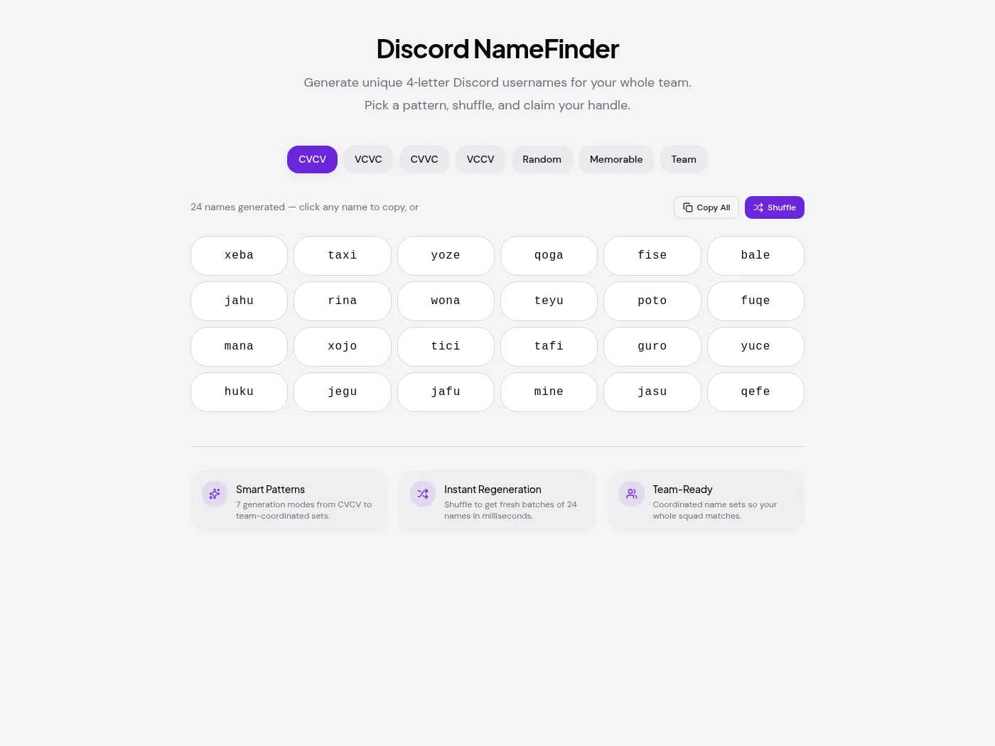 Discord NameFinder