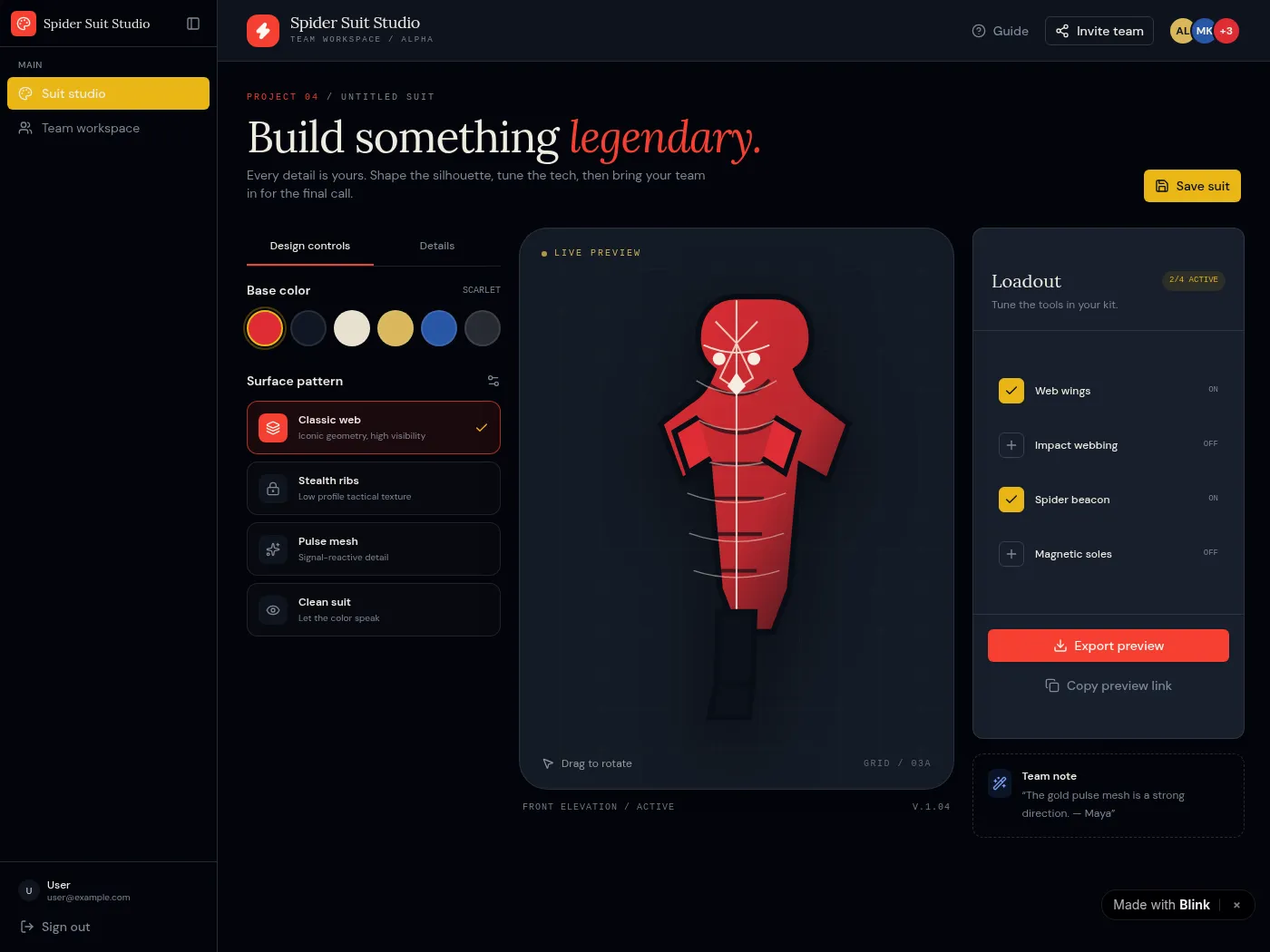 Spider Suit Studio