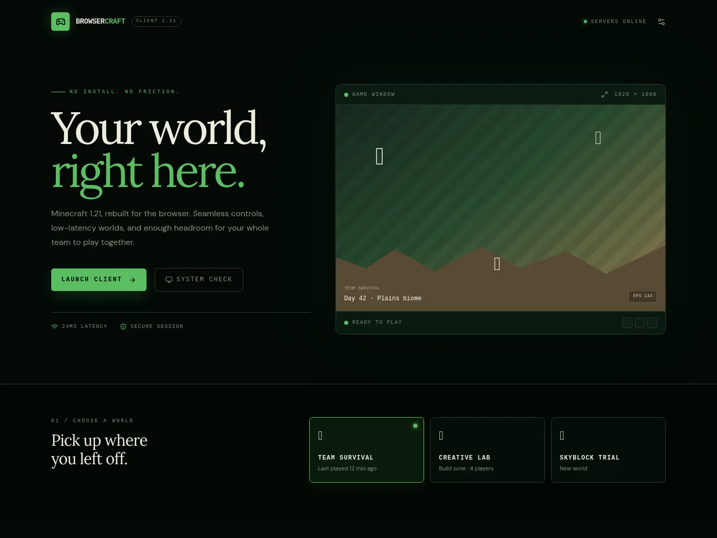 BrowserCraft Client