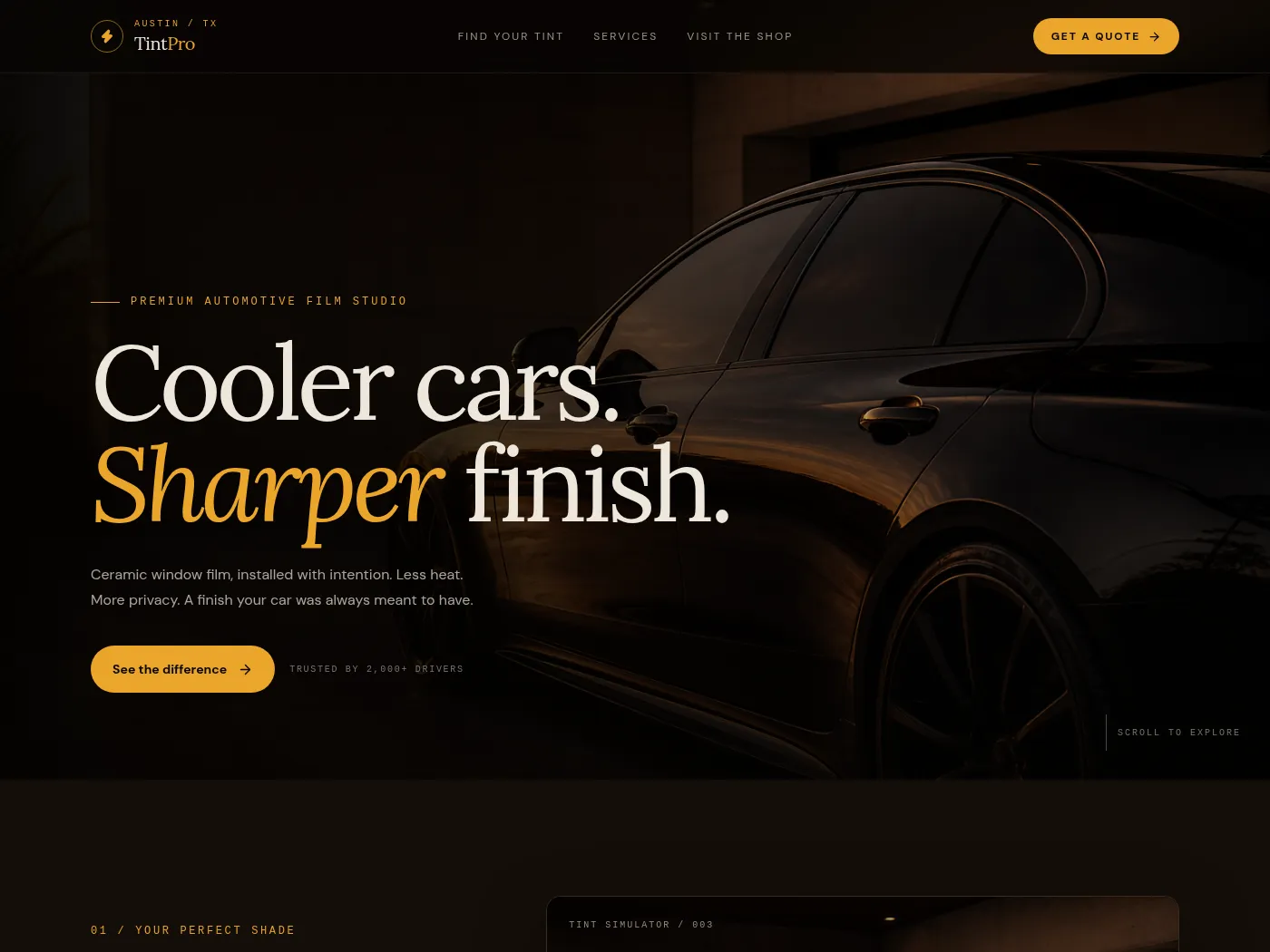 TintPro Web Experience