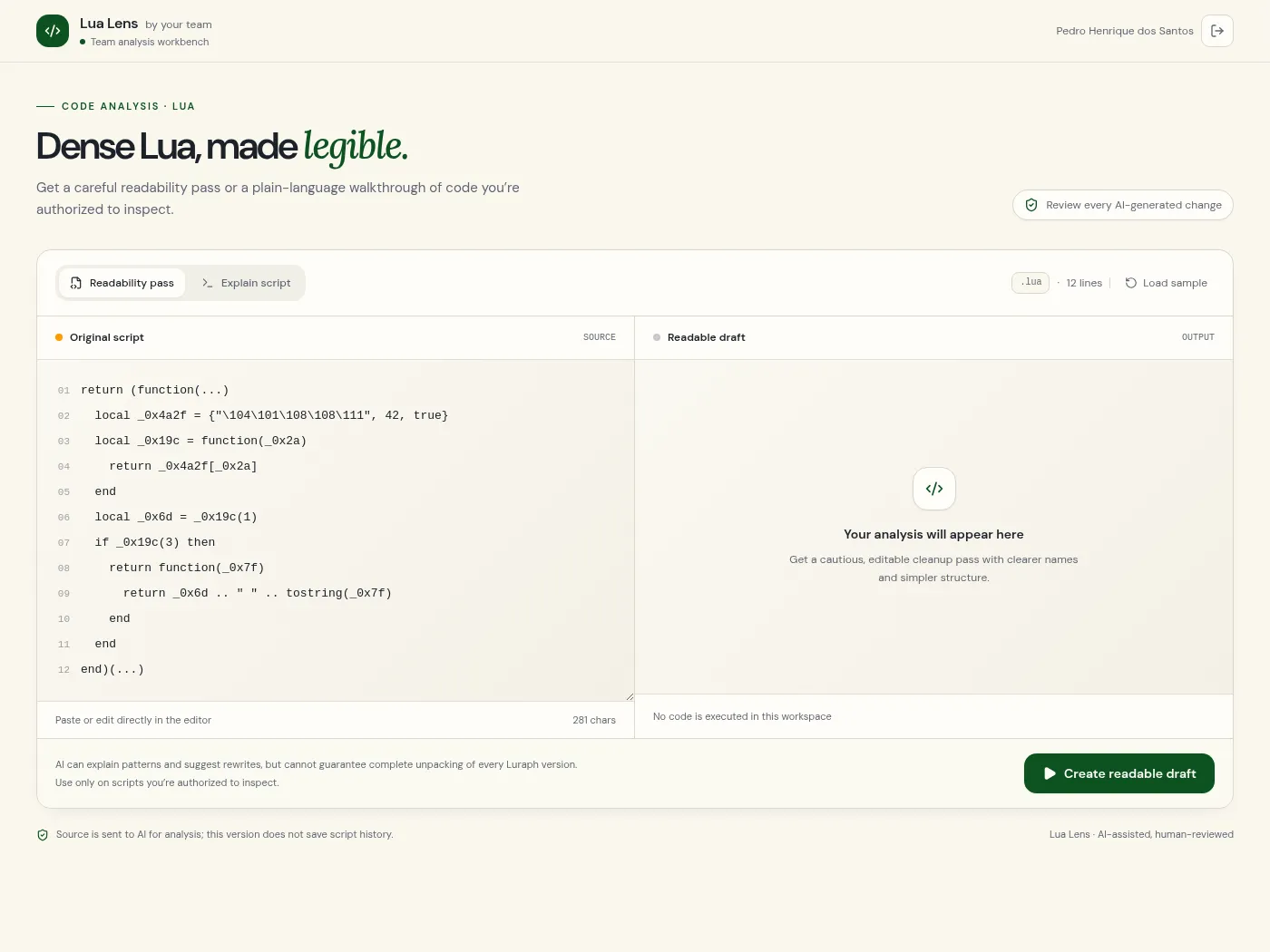 Lua Deobfuscator AI