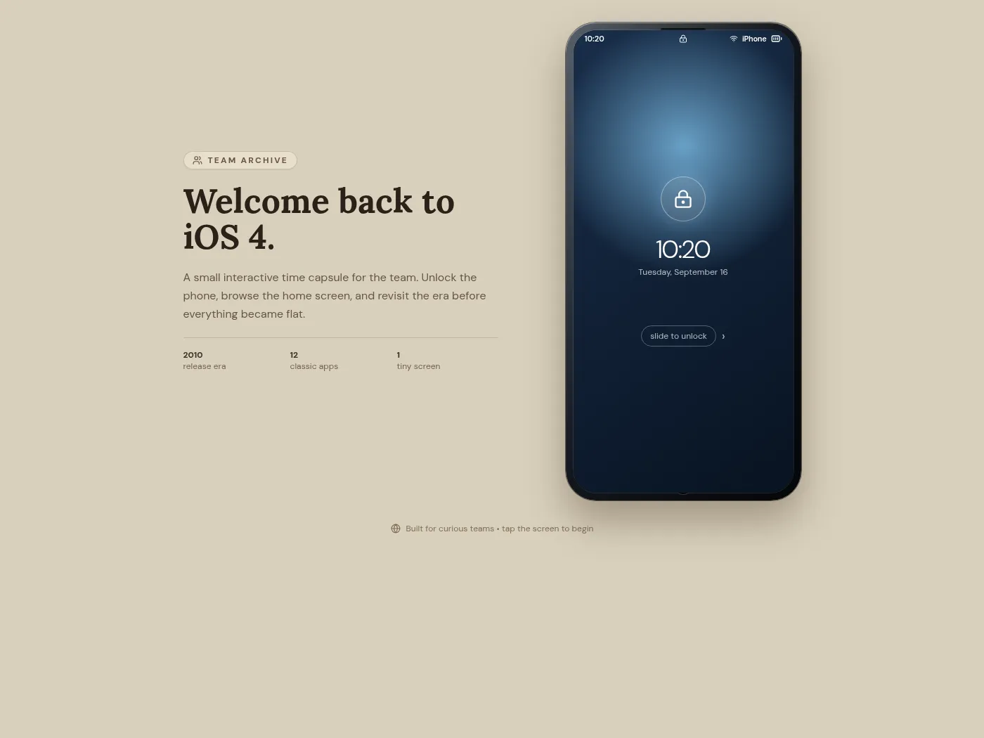 iOS 4 Web Experience