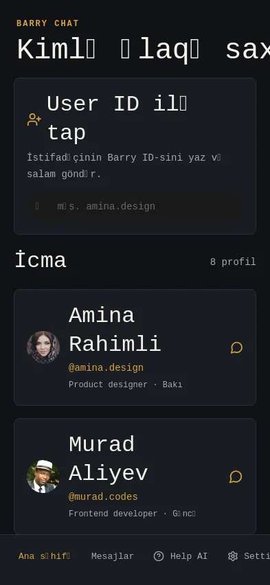 Barry Chat Mobile