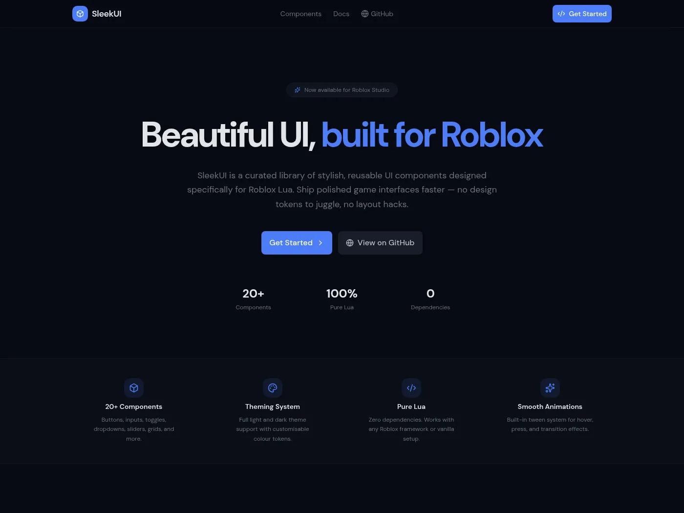 SleekUI for Roblox