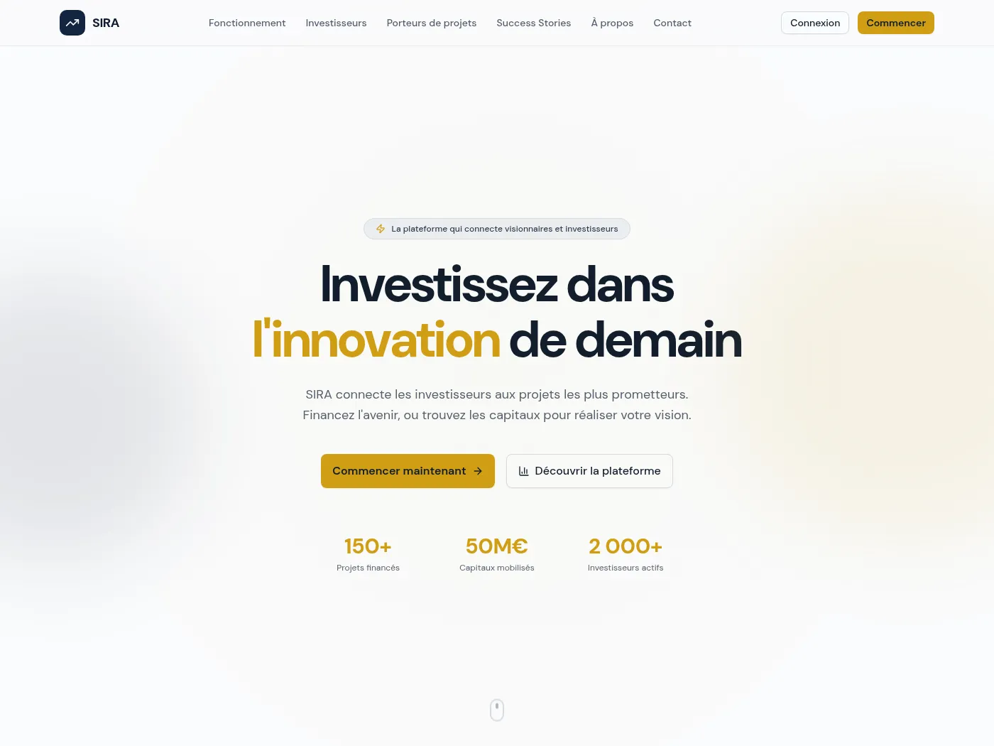 SIRA Invest Platform