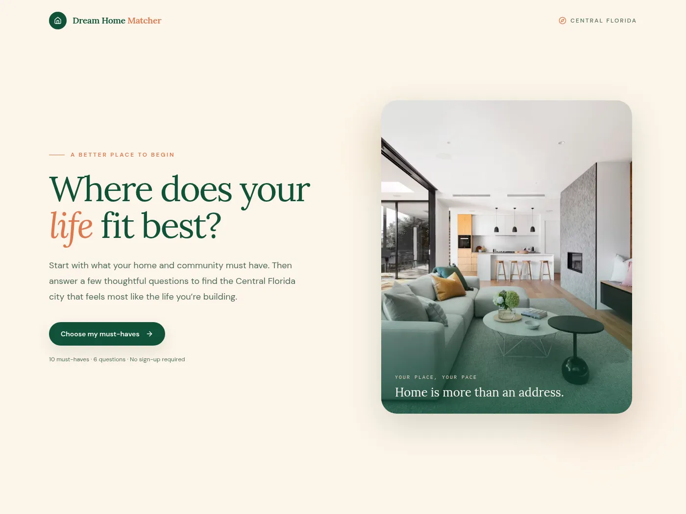 Dream Home Matcher