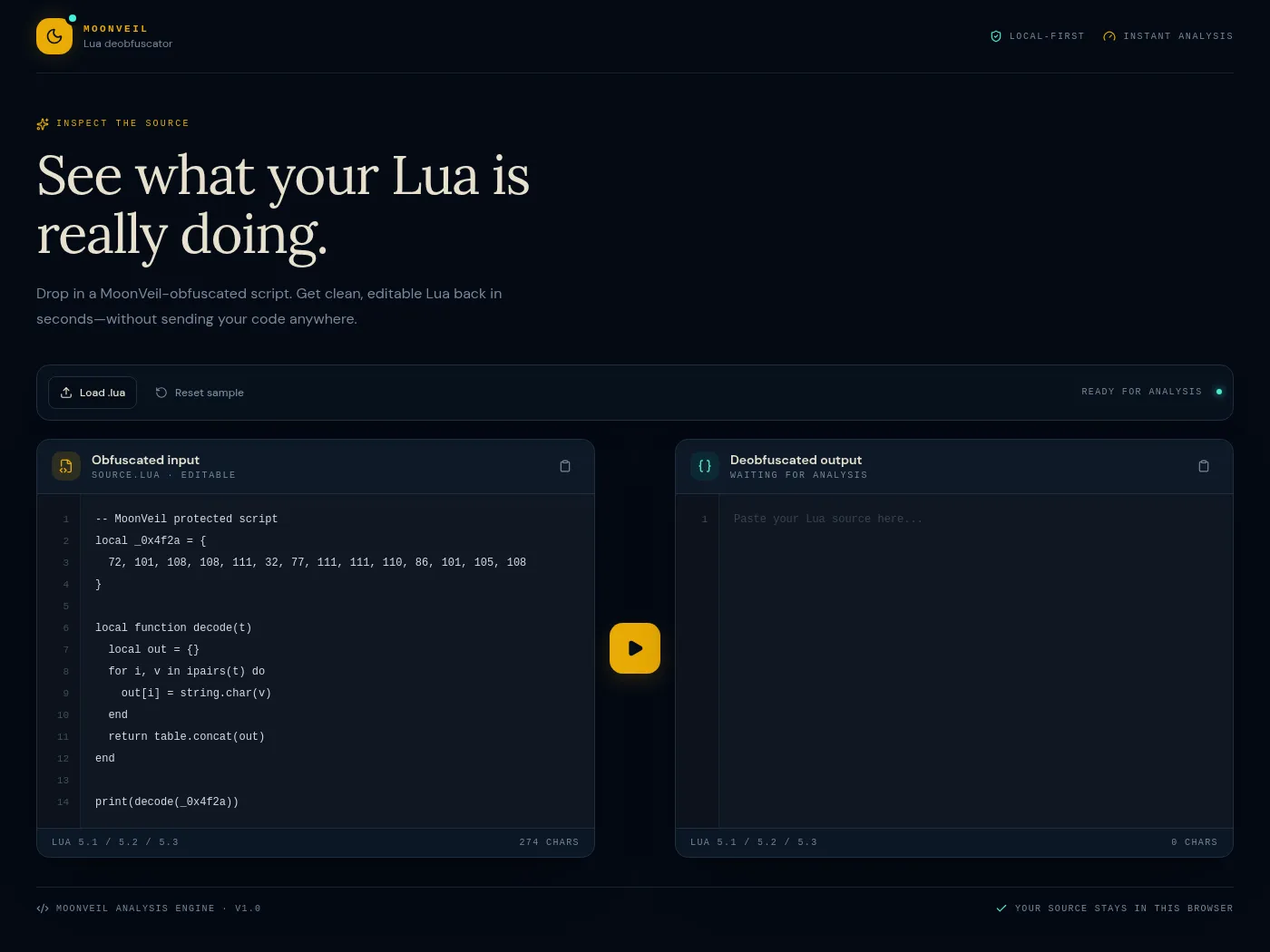 Lua MoonVeil Deobfuscator