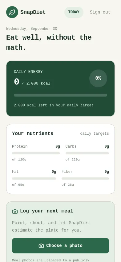 SnapDiet AI Tracker