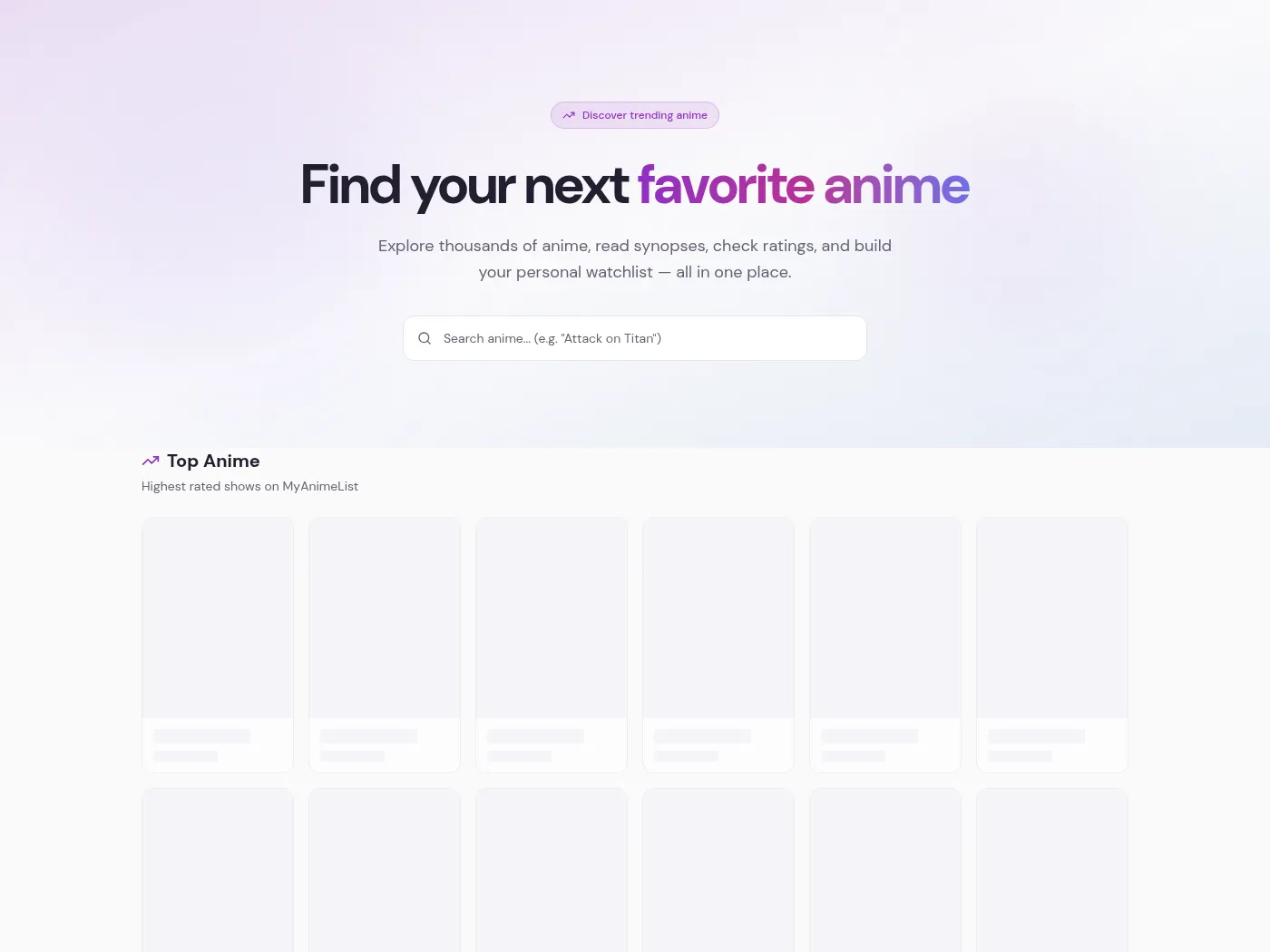 Anime Explorer