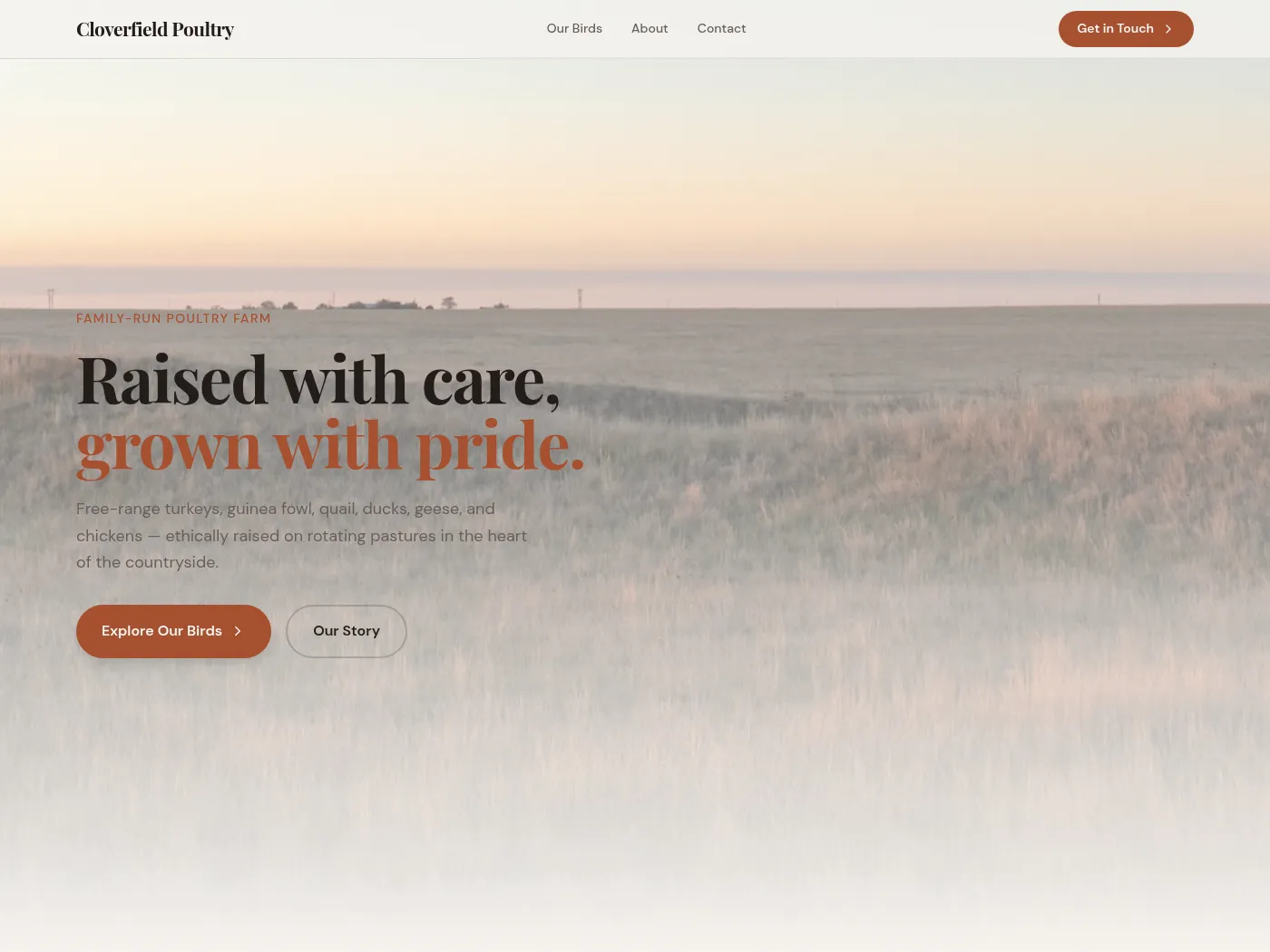 Poultry Farm Website
