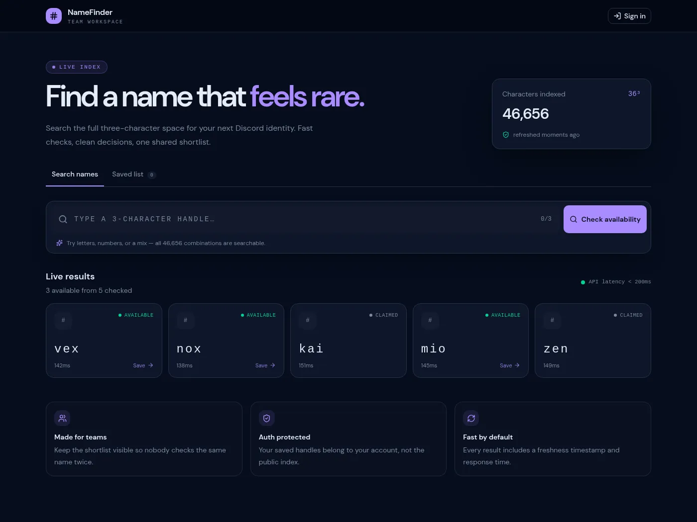 Discord NameFinder