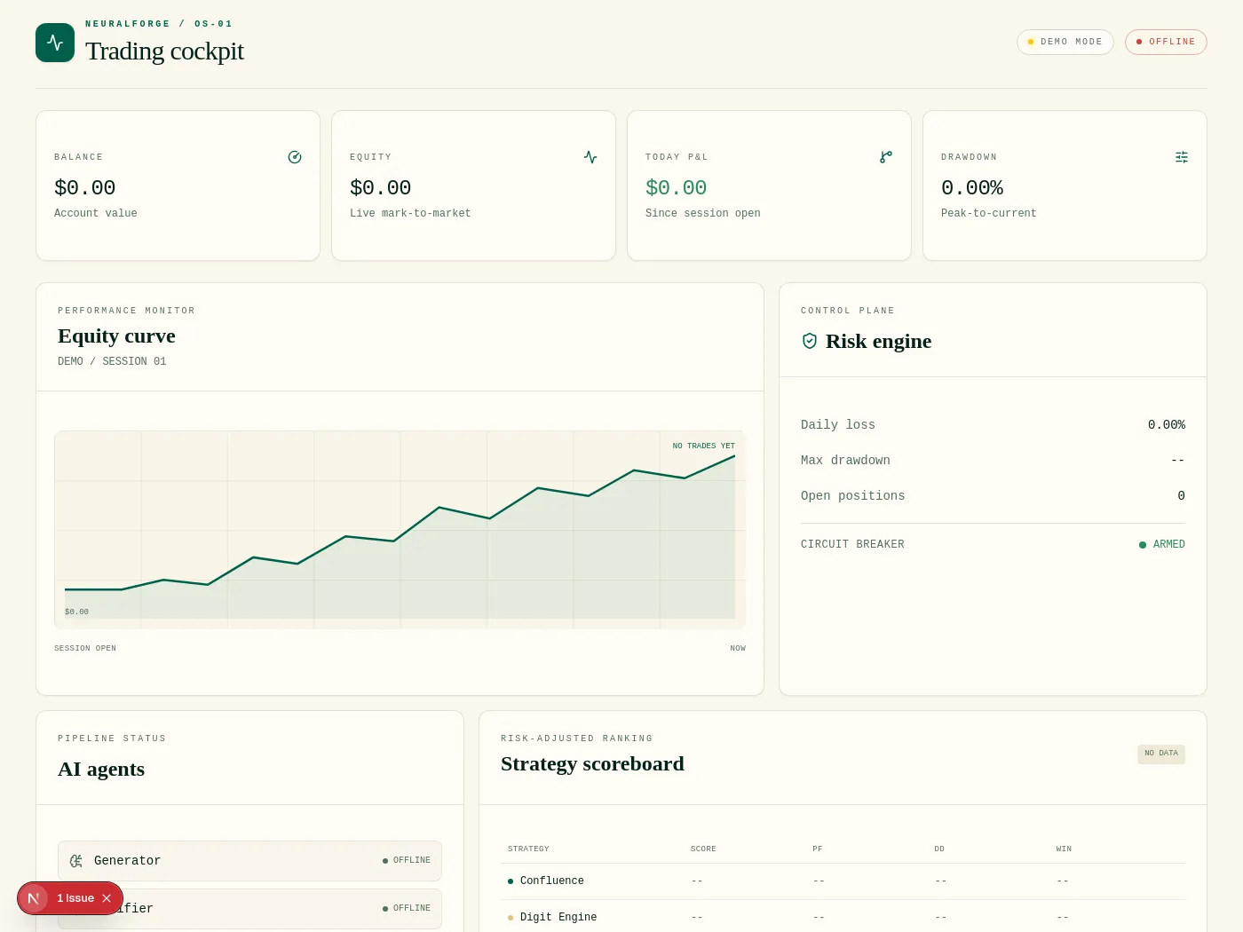 NeuralForge Trading OS