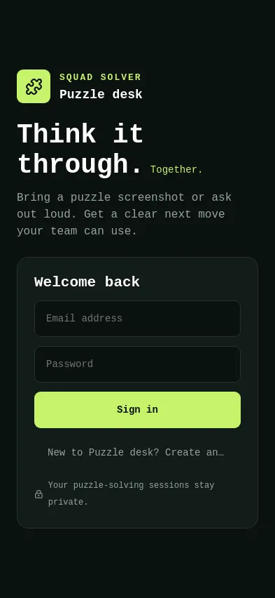 Voice Puzzle Solver