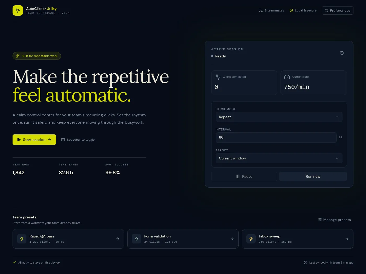AutoClicker Utility
