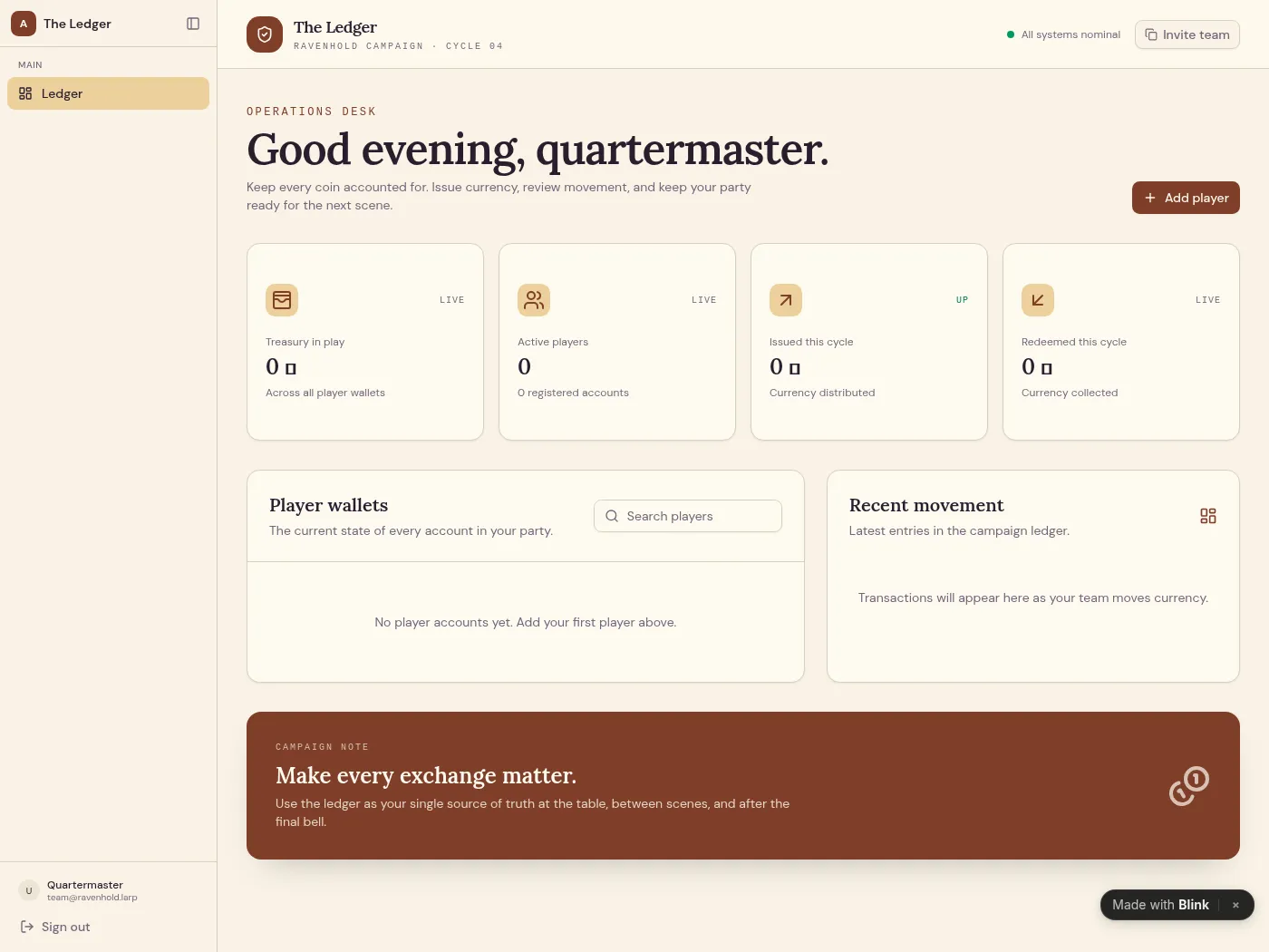 LARP Wallet Manager