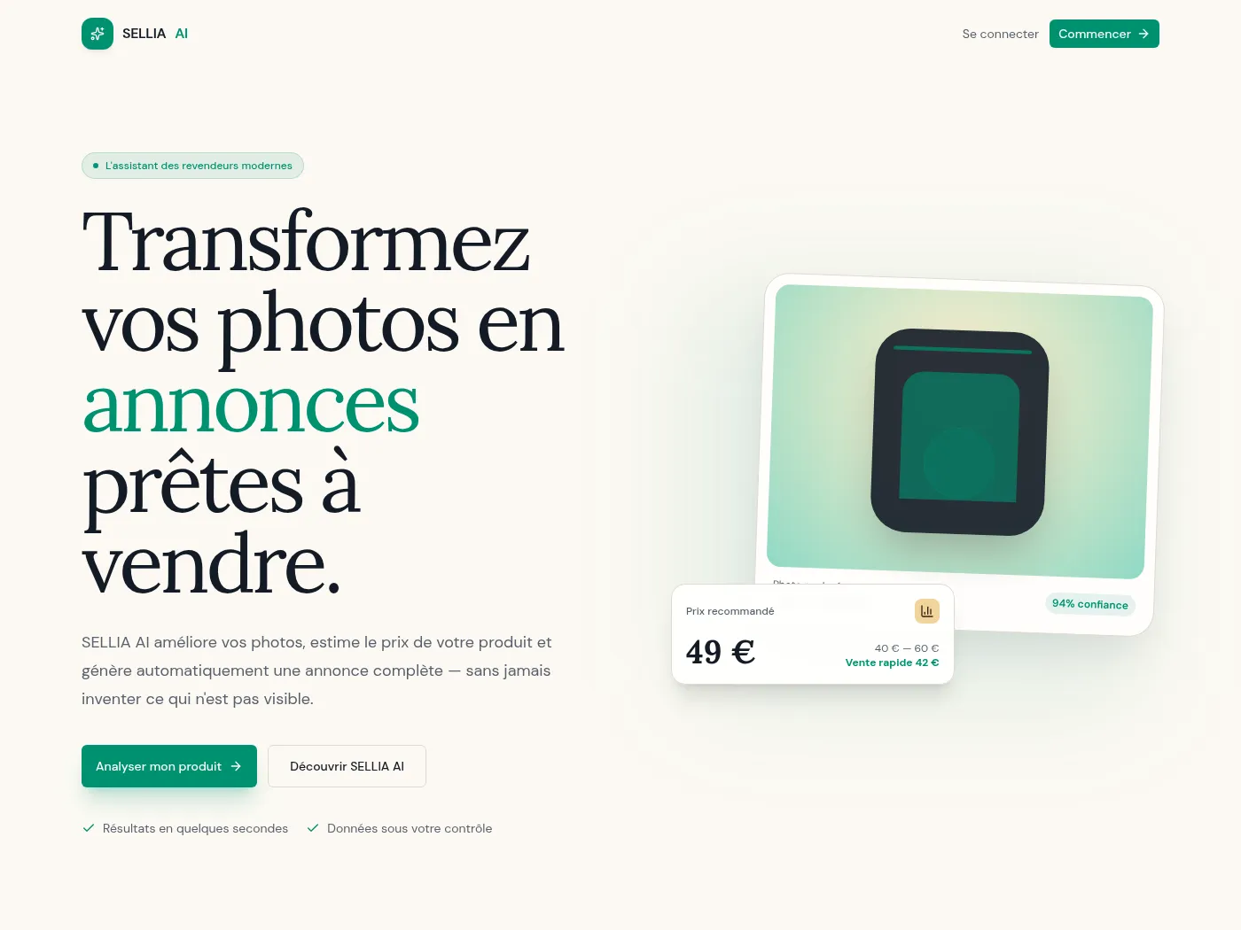SELLIA AI SaaS Platform