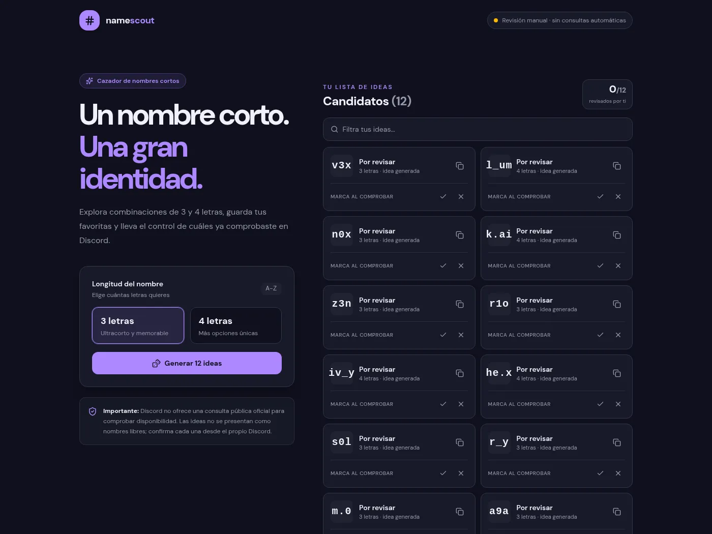 Discord Name Checker