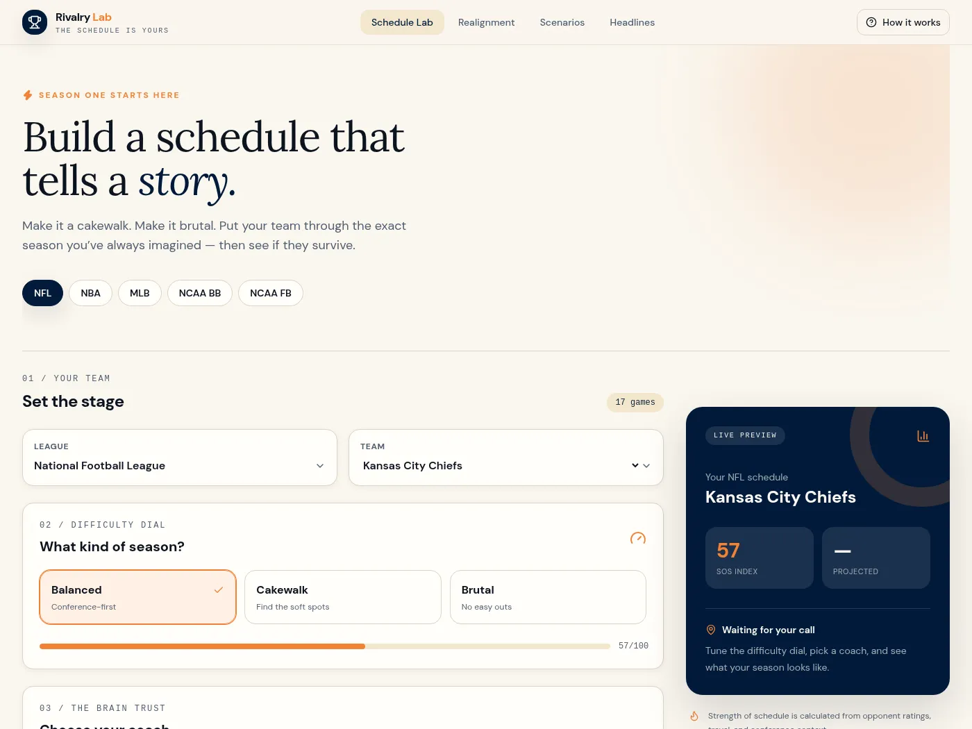 Ultimate Sports Scheduler