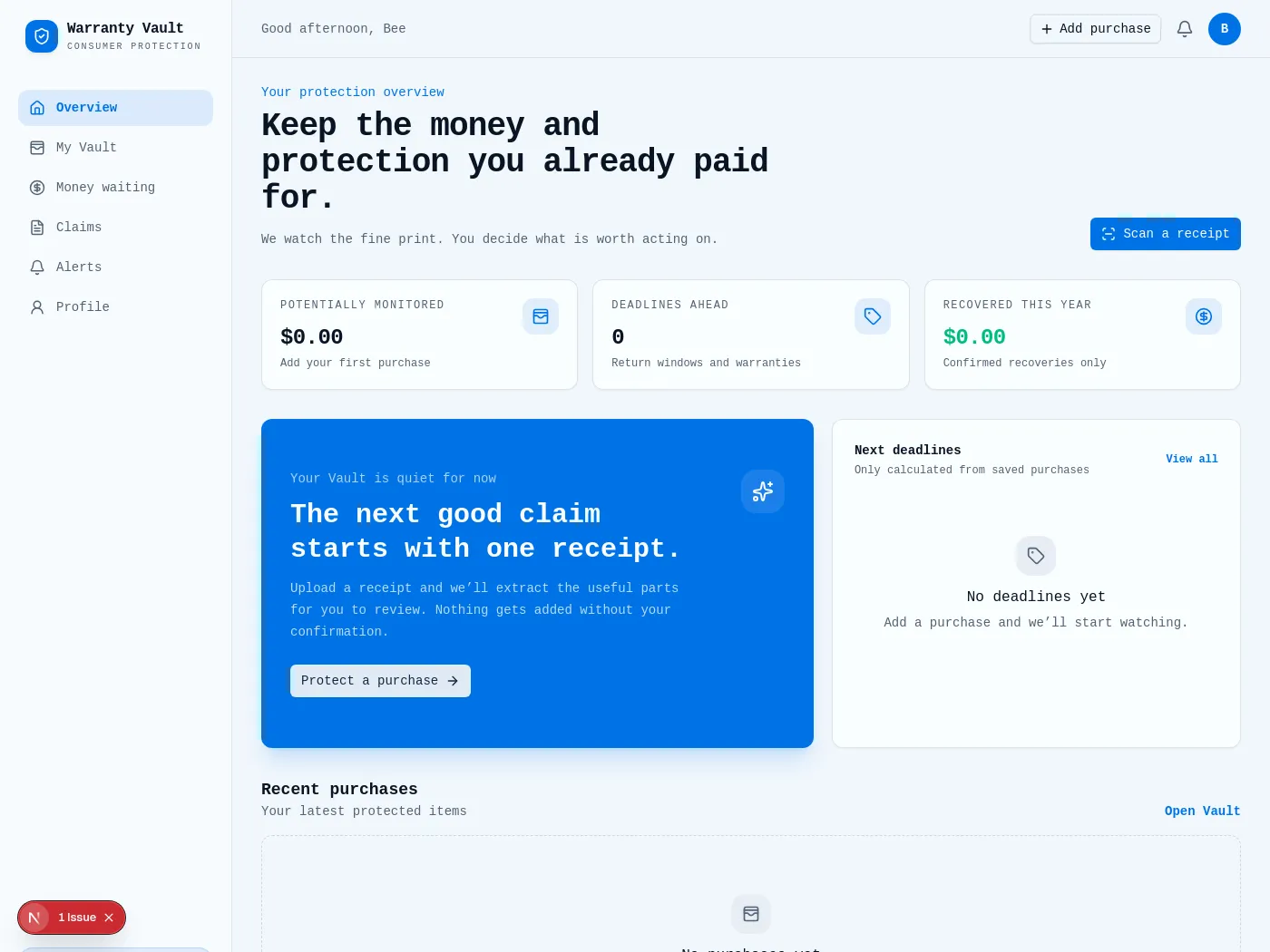 Warranty Vault