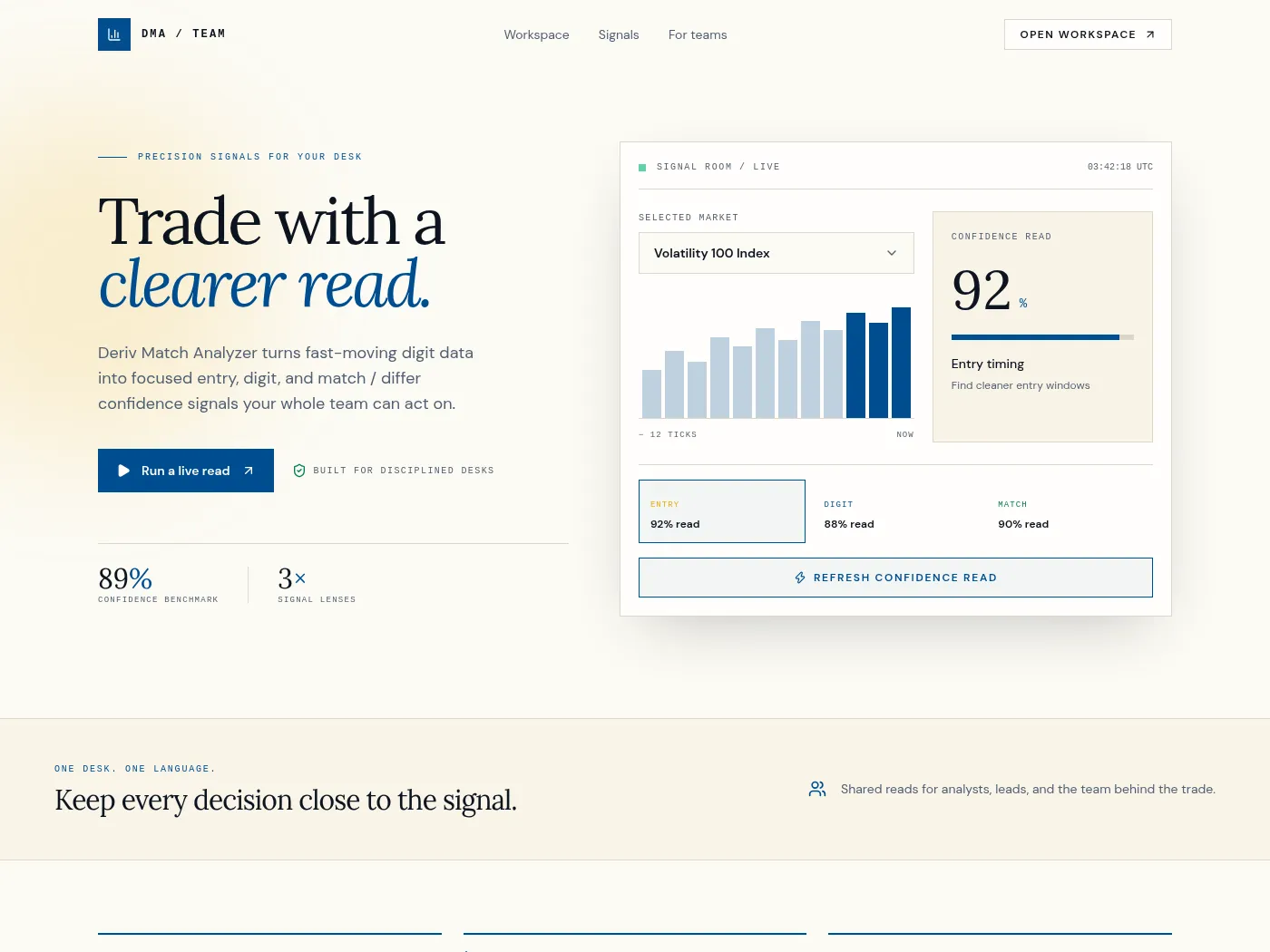 Deriv Match Analyzer