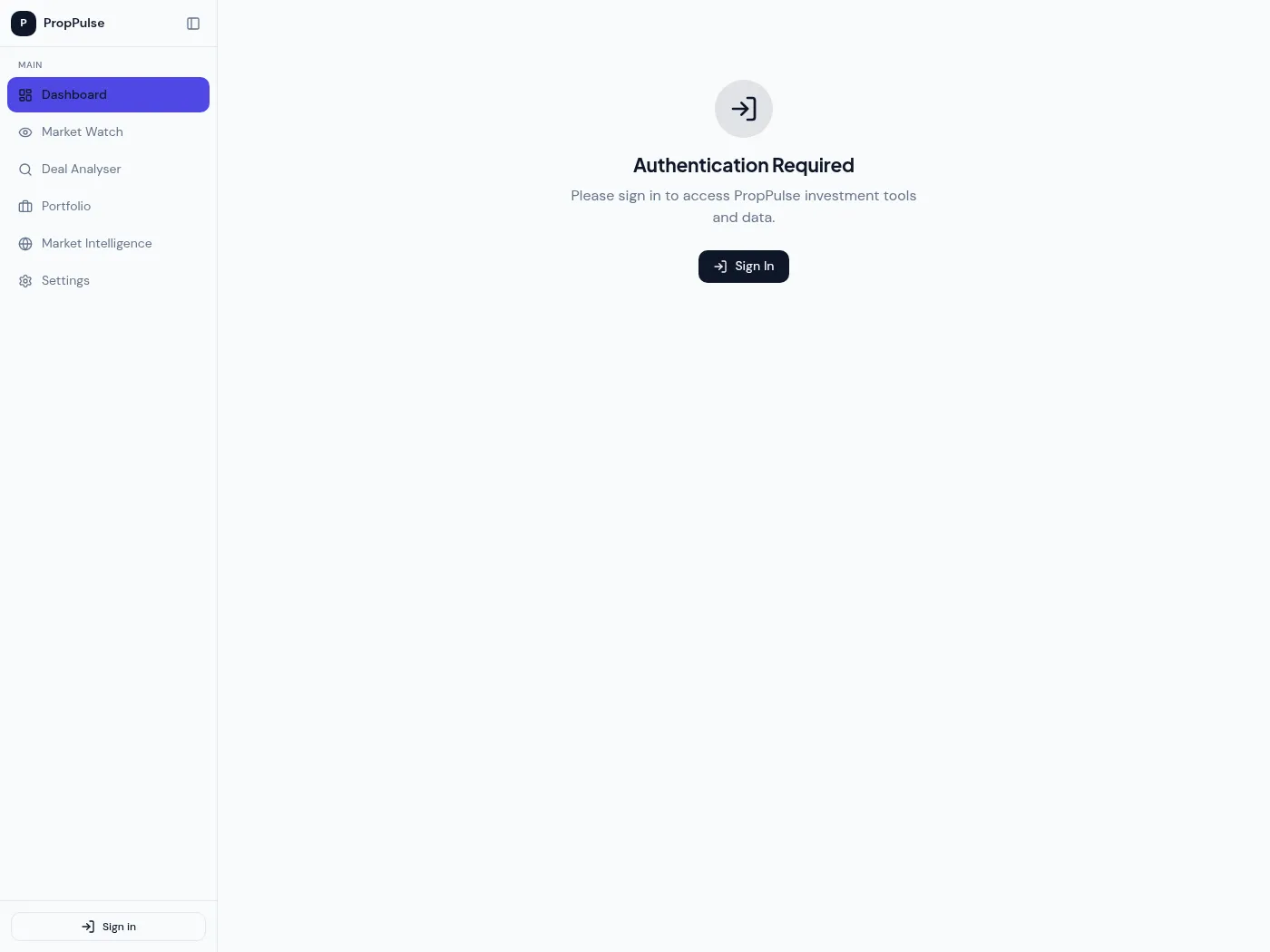 PropPulse AI Investment Platform