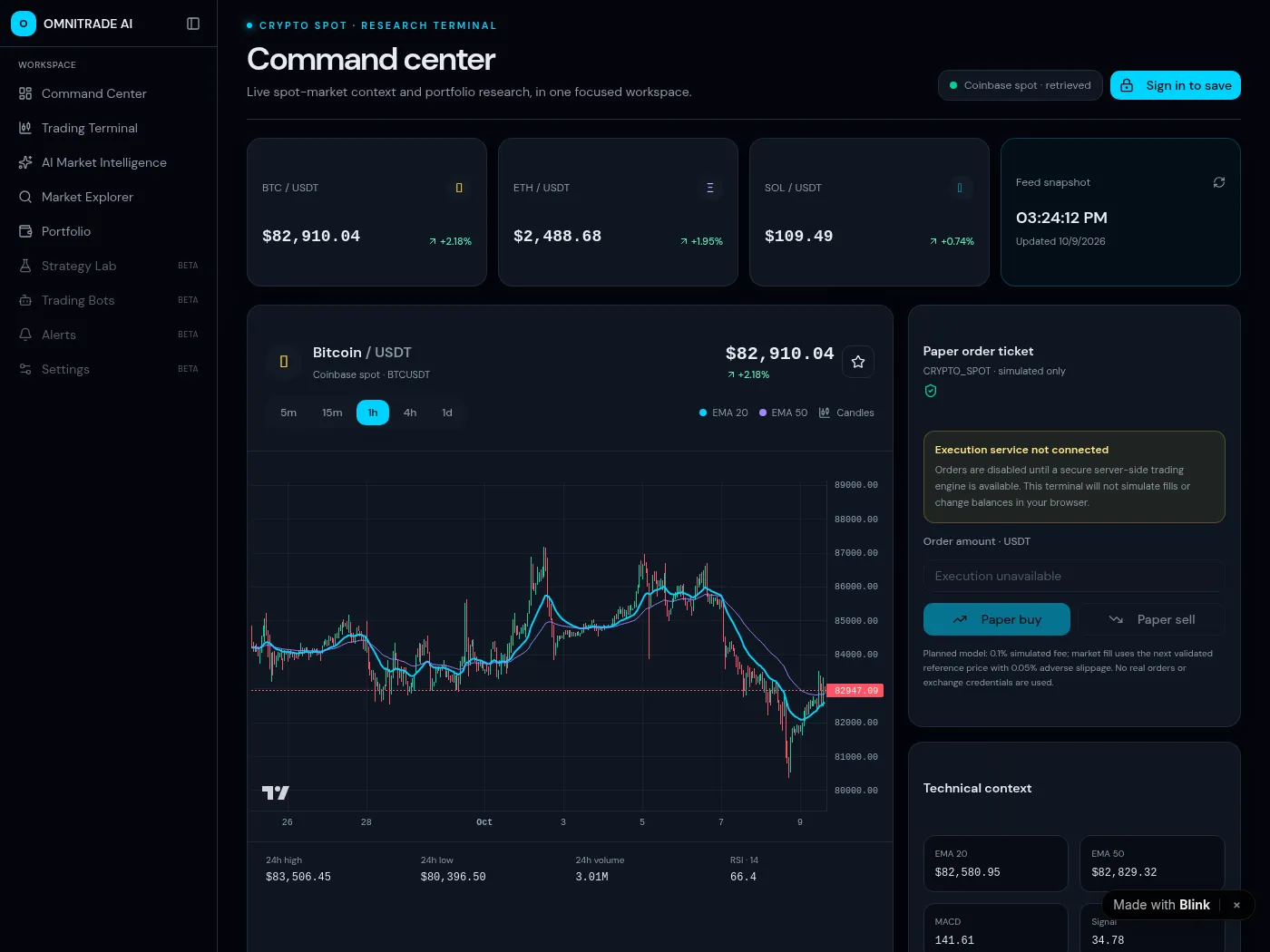 OmniTrade AI Terminal