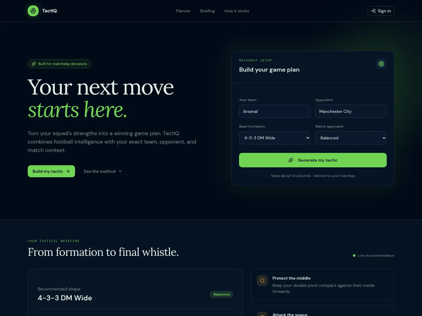 AI Tactics Planner