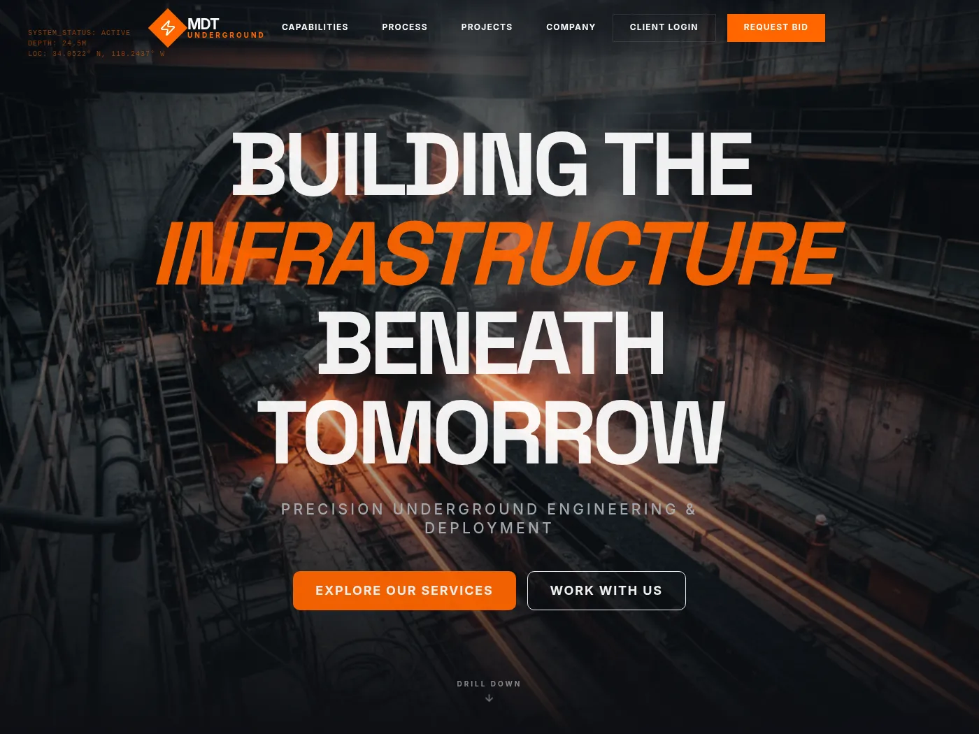 MDT Underground Website Comp