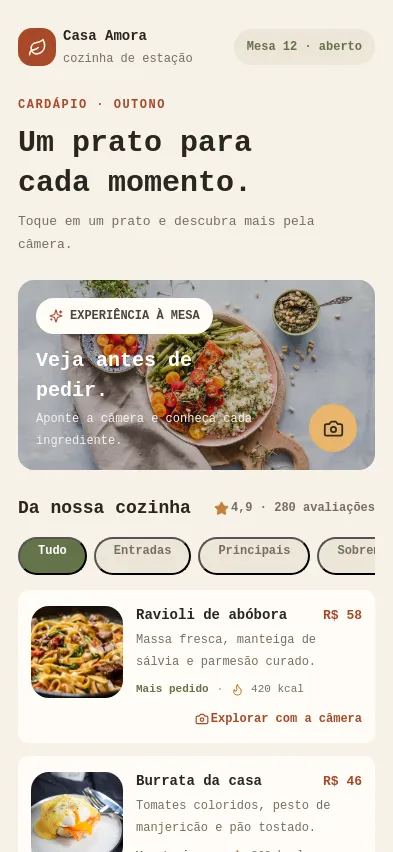 AR Menu Explorer