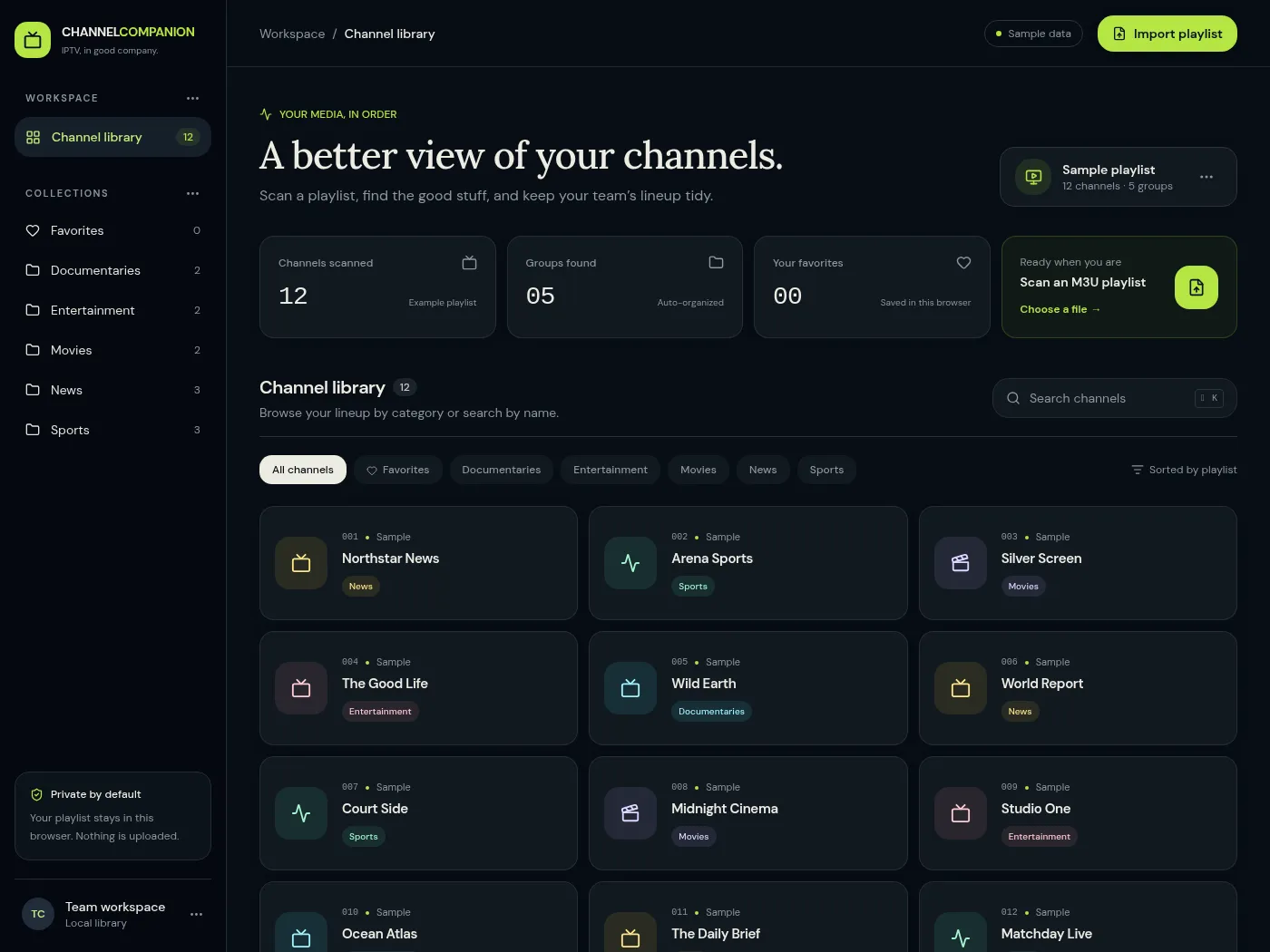 IPTV Channel Companion