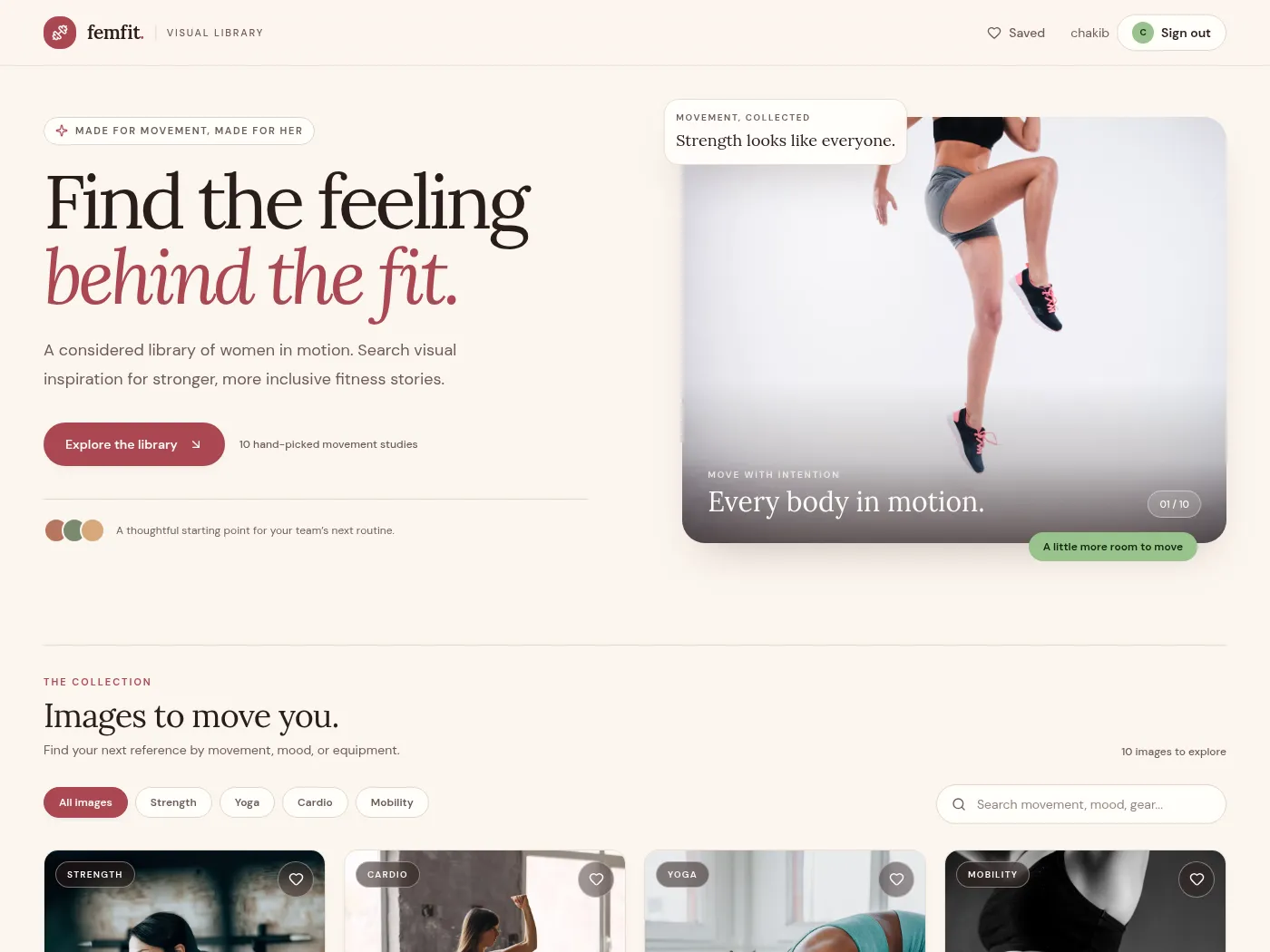 FemFit Visual Library