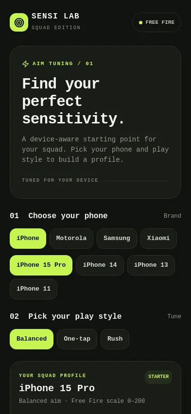 Free Fire Sensitivity Genie