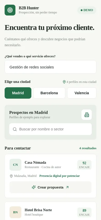 B2B Hunter App