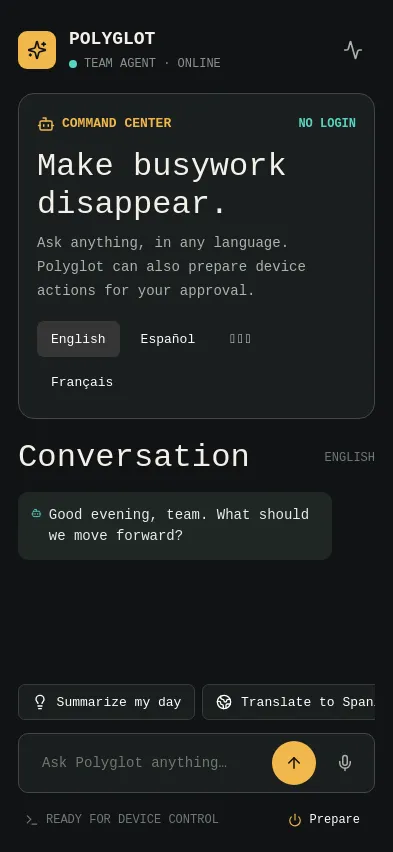 Polyglot Android AI Agent