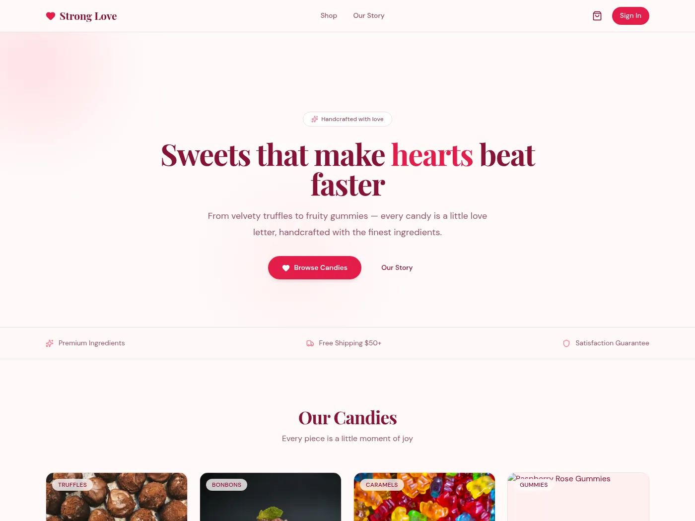 Strong Love Candy Shop