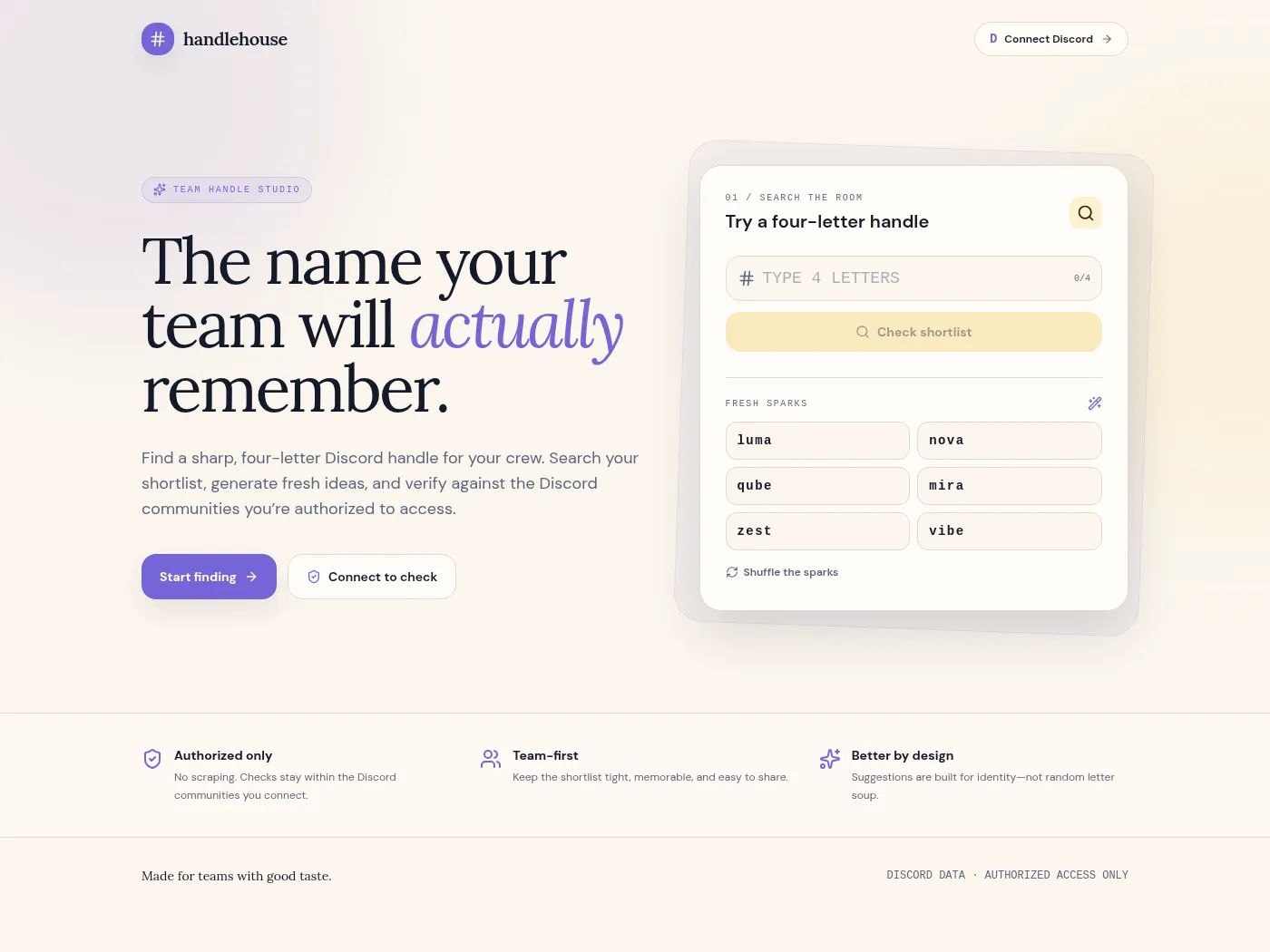 Discord Handle Finder