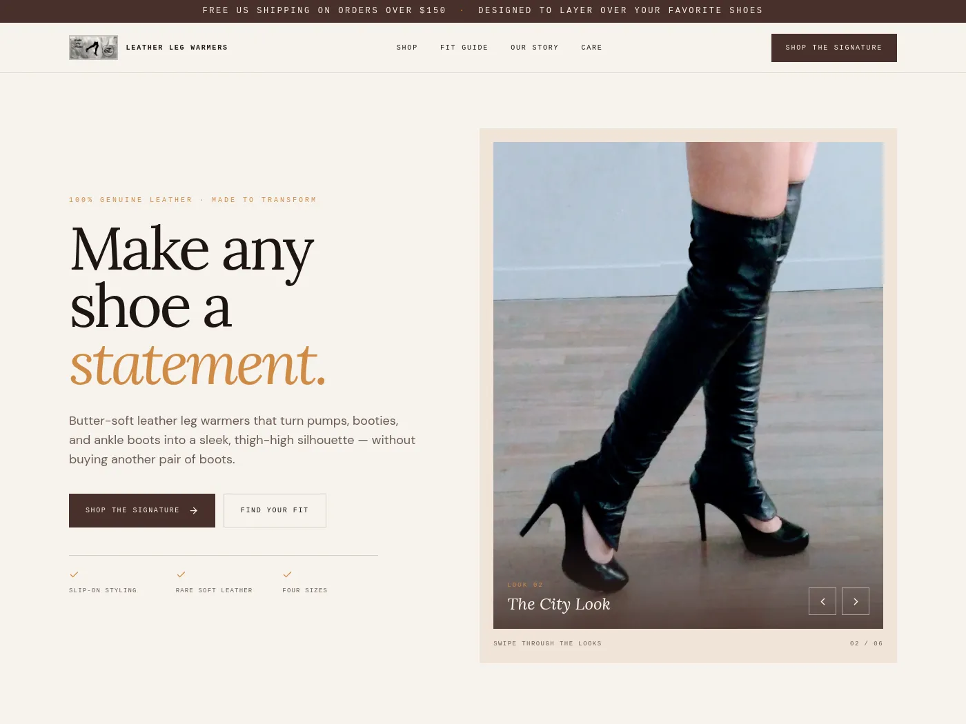Leather Legwarmers Revamp